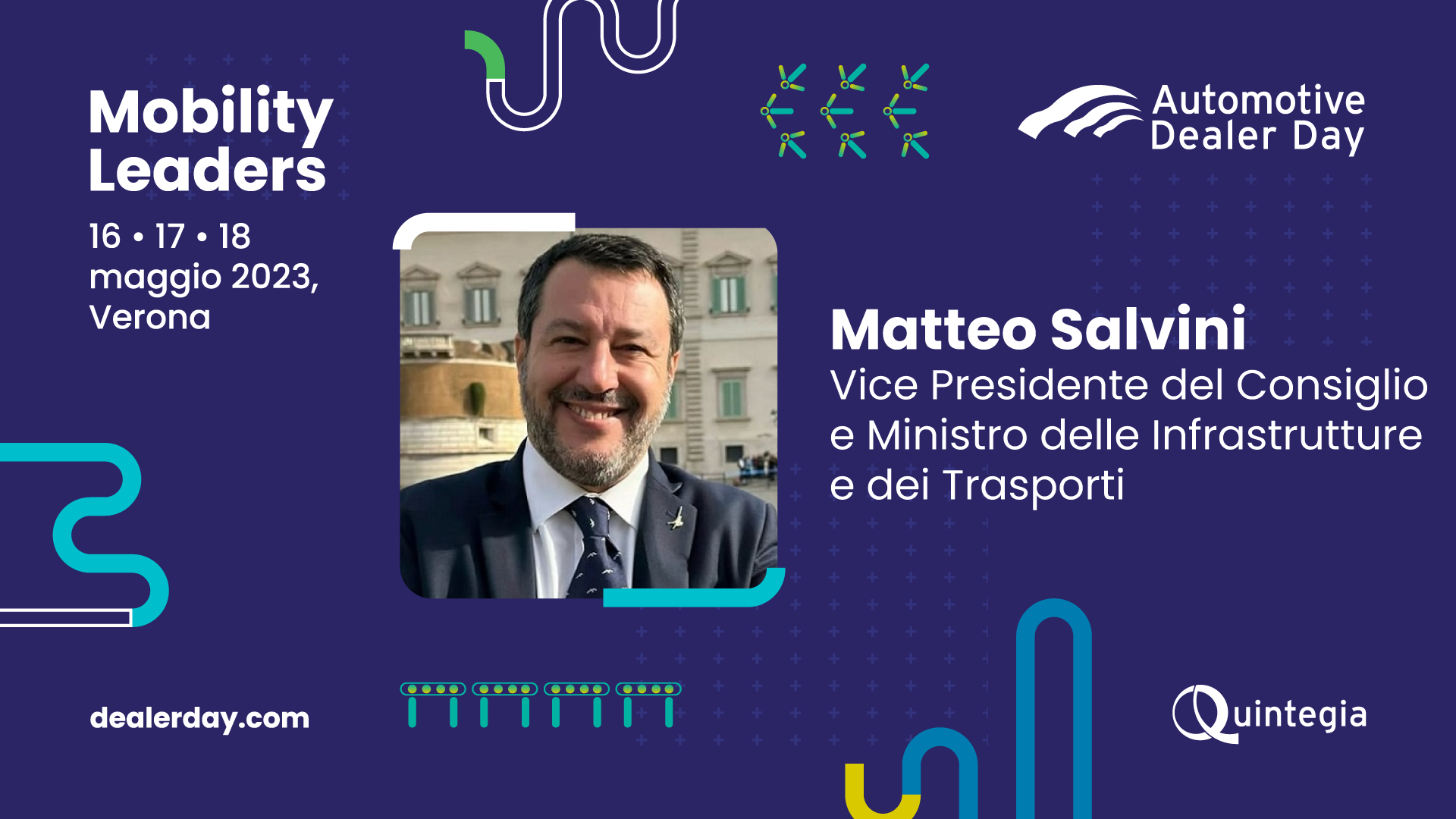 Il Ministro Matteo Salvini all'Automotive Dealer Day 2023